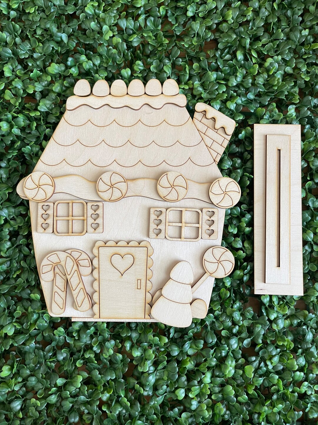 Christmas DIY Wood Sign - Gingerbread House Bakery Winter Kitchen ...