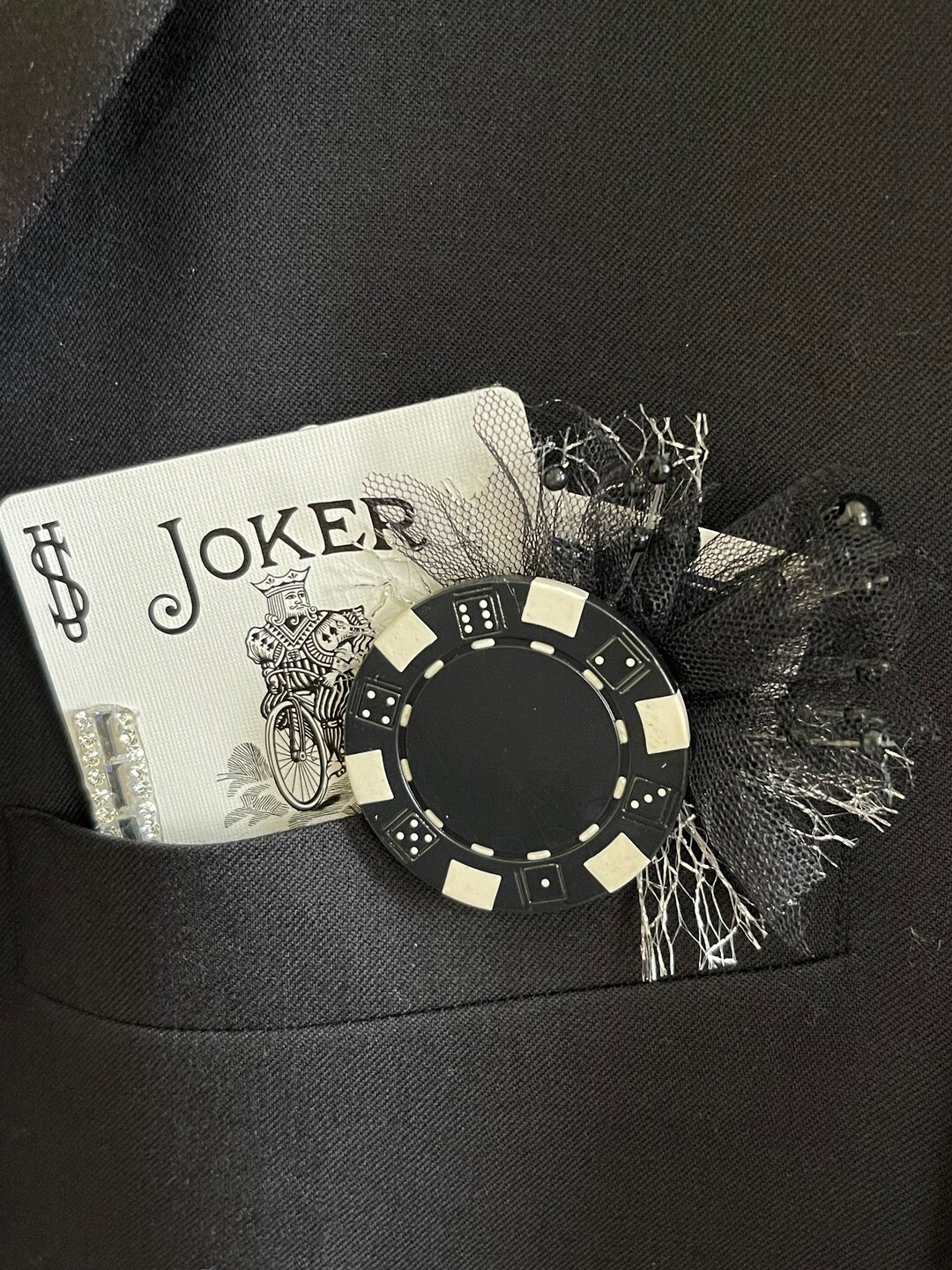 Poker Card Boutonniere Pocket Card - Weddings, Prom, Casino Night, Game ...