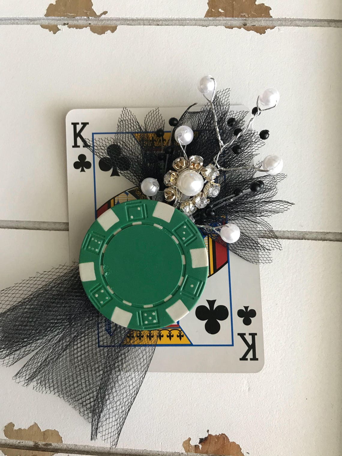 Poker Card Boutonniere - Wedding, Prom, Sweet 16, Casino Night, Poker ...