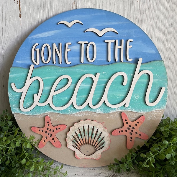 Gone to the Beach - Etsy