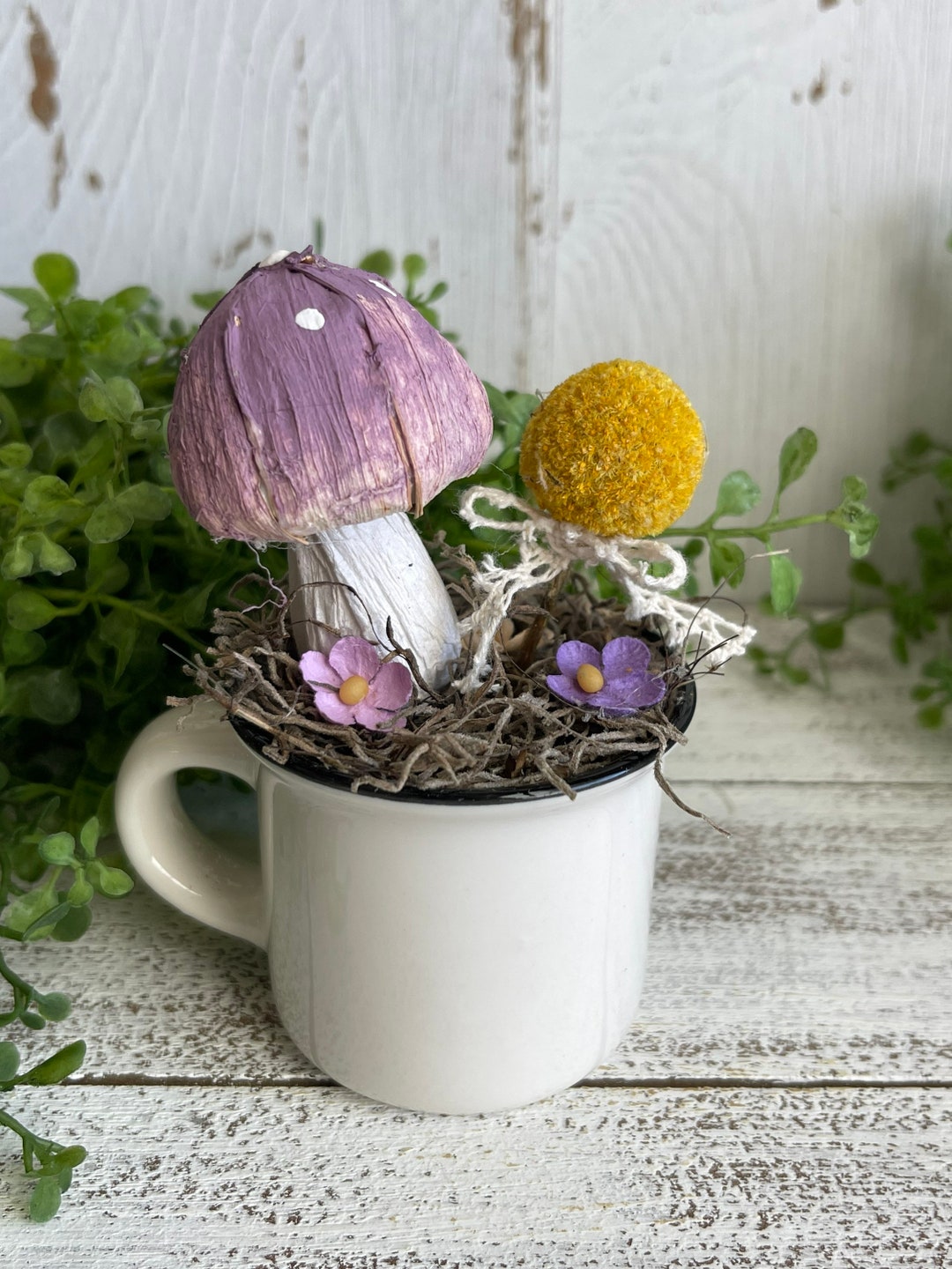 Mini Mug - Mushroom Woodland Home Decor Tiered Tray Coffee Ceramic ...
