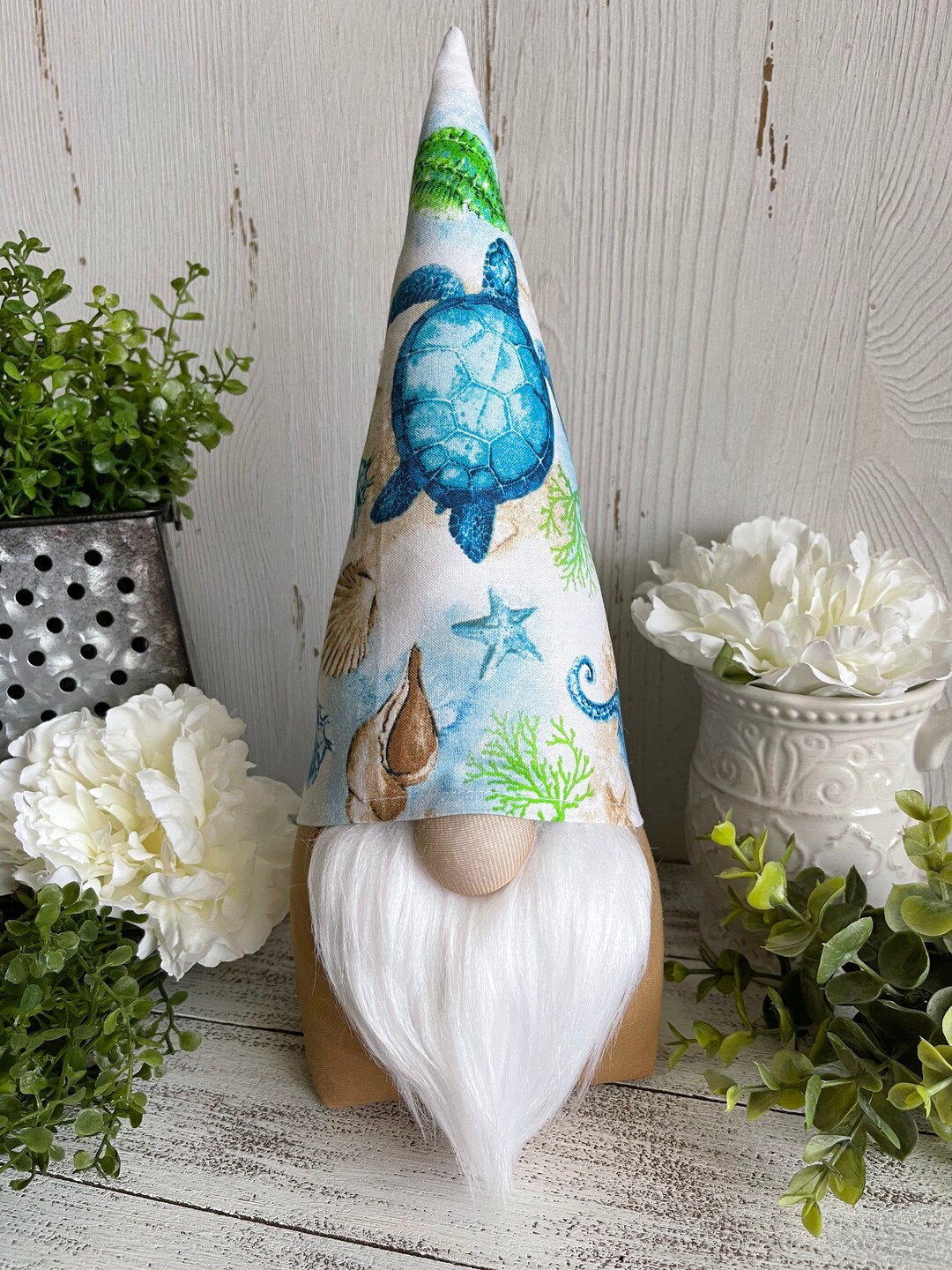Sea Life Beach Gnome - Turtle Sand Shell Seahorse Starfish Boat Lake ...