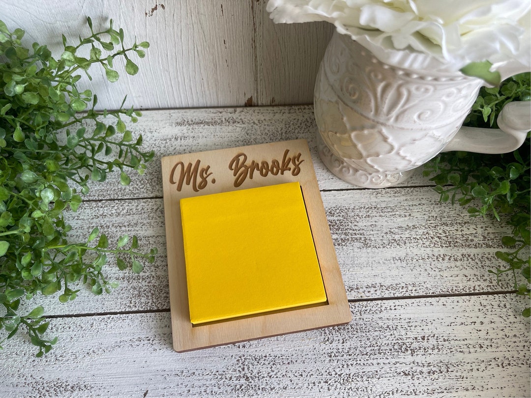 Custom Note Holder - Personalized Gift Favor Teachers Employee Co ...