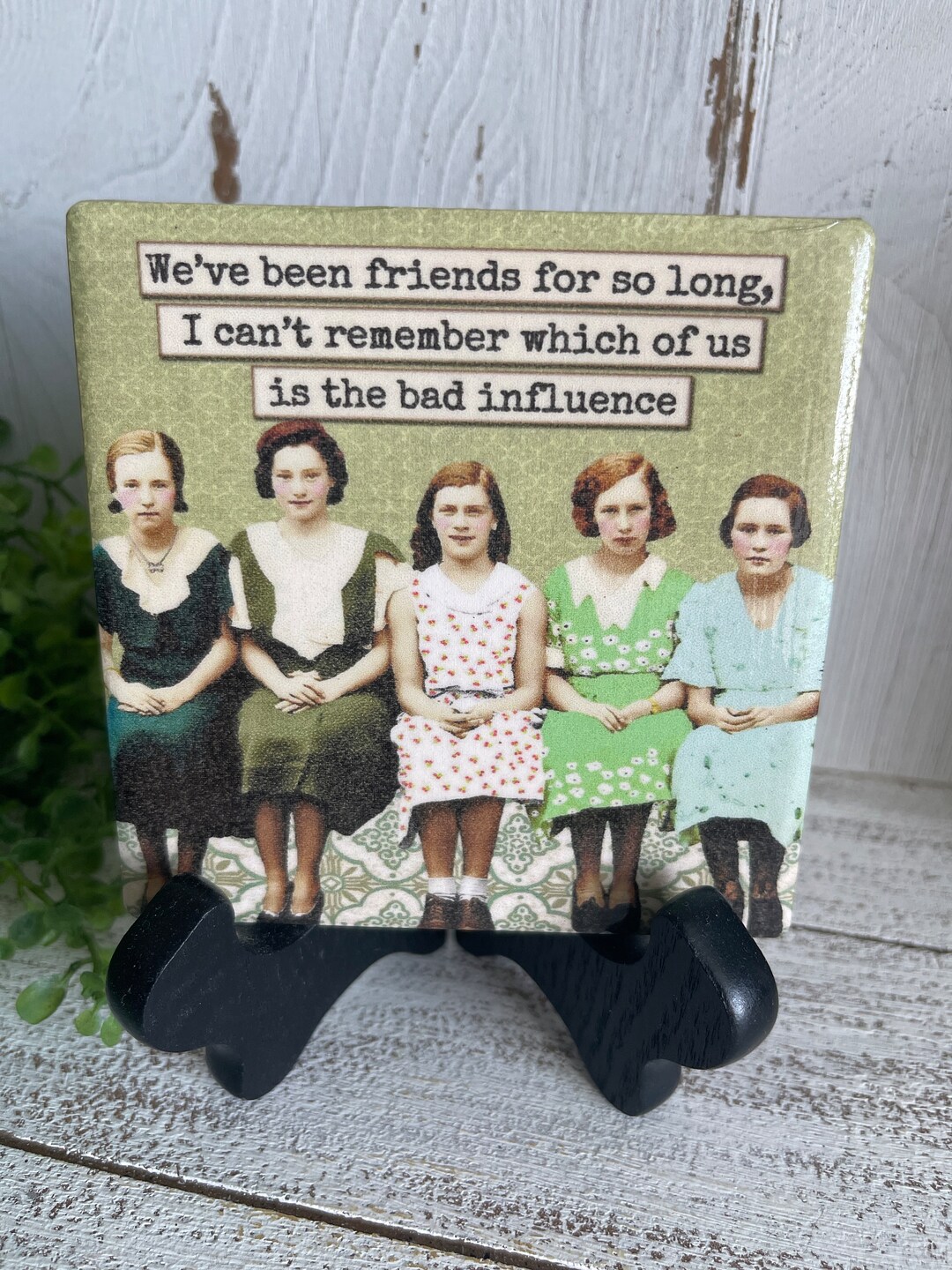 Friendship Coaster or Home Decor 4"x4" - Funny Sassy Housewarming Gift ...