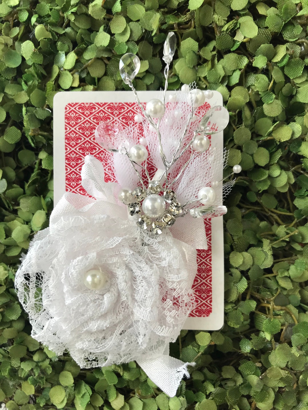 Poker Card Boutonniere - Wedding, Prom, Sweet 16, Casino Night, Poker ...