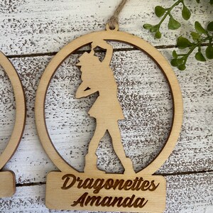 Custom Drill Team Ornament - 2022 Dance Team Tag Favor Gift Kickline ...