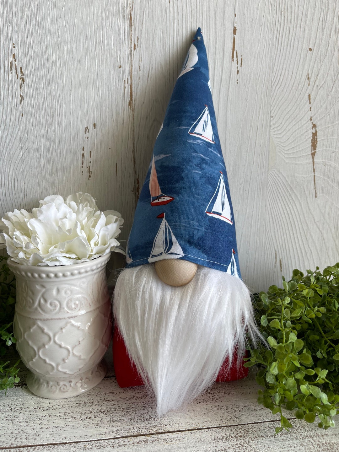 Nautical Gnome - Ship Boating Sailing Yacht Water Blue White Seaside ...