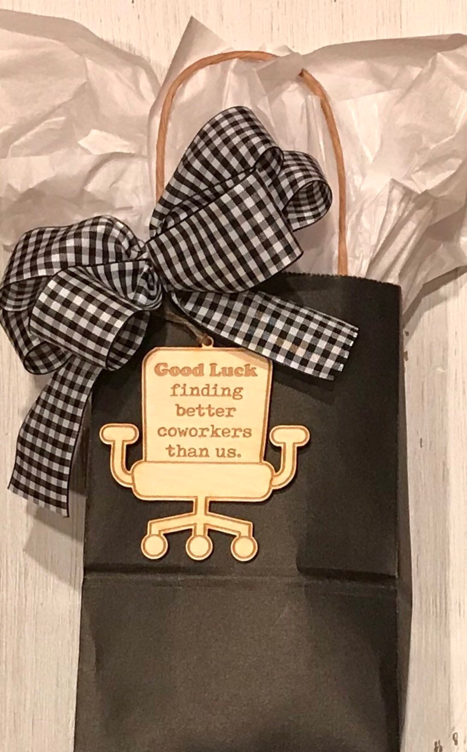 Coworker Farewell Tag Ornament Good Luck - Etsy