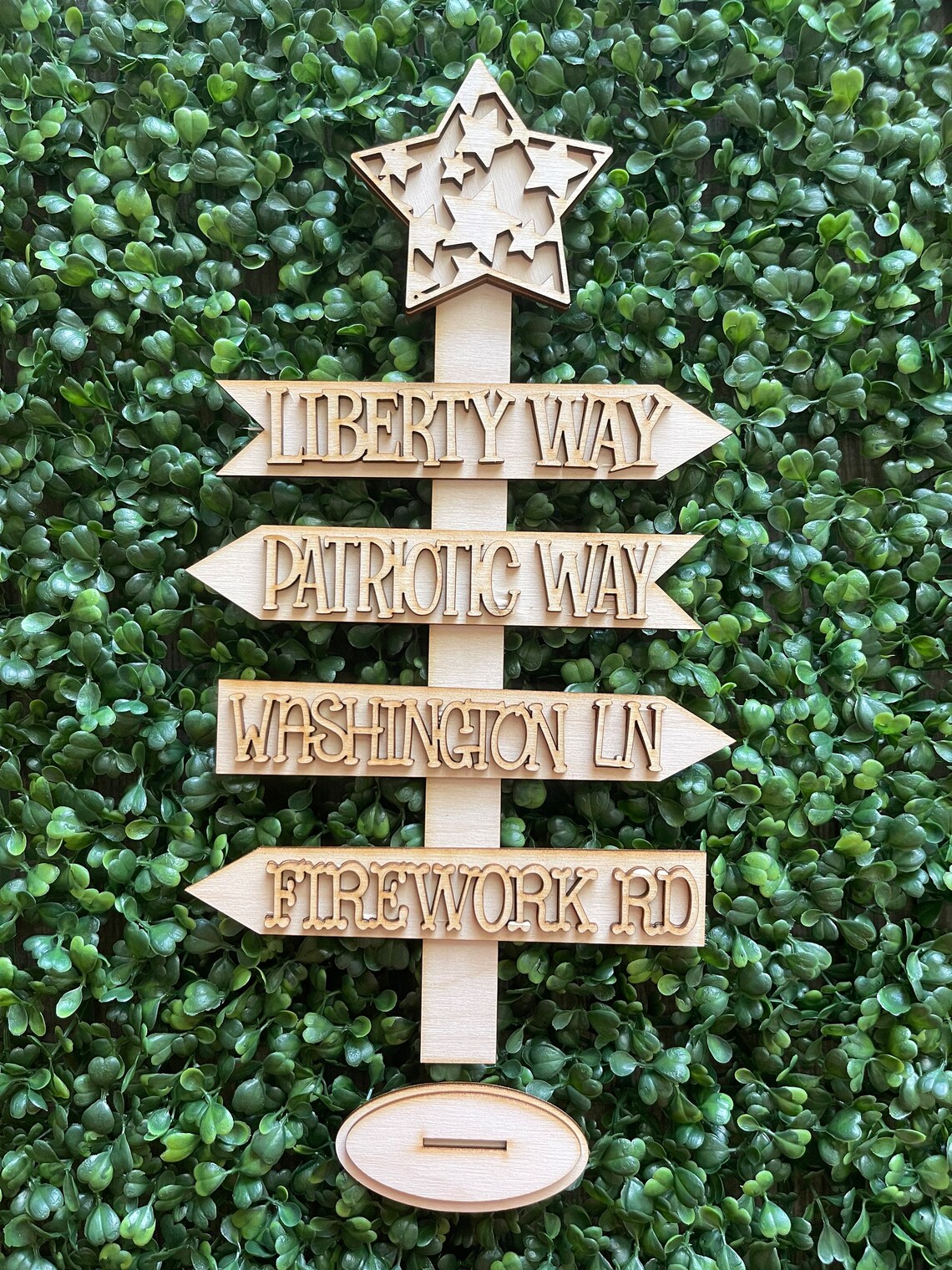 July 4th Street DIY Wood Sign - Patriotic Independence Summer ...