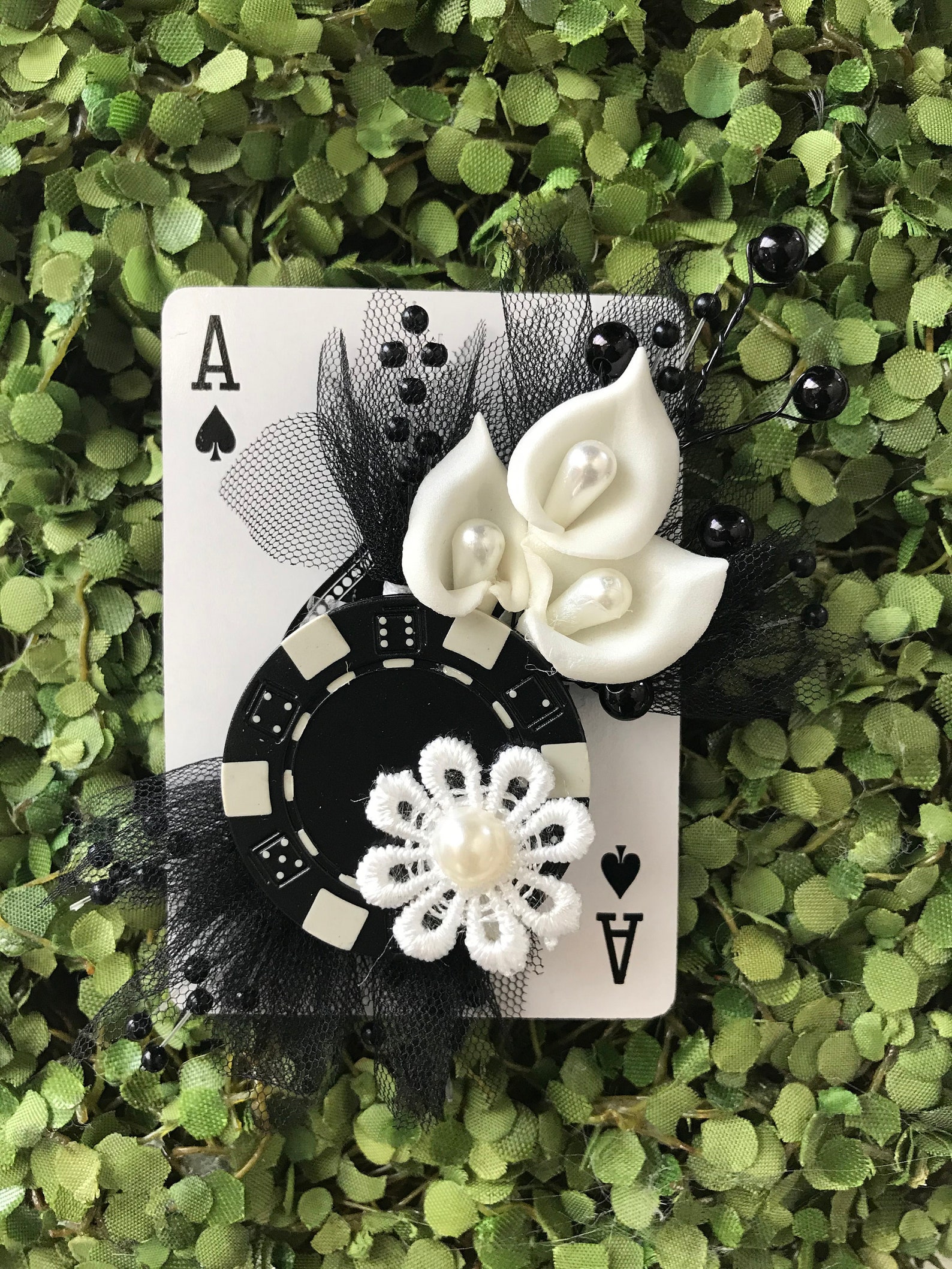 Poker Card Boutonniere Wedding Prom Sweet 16 Casino - Etsy