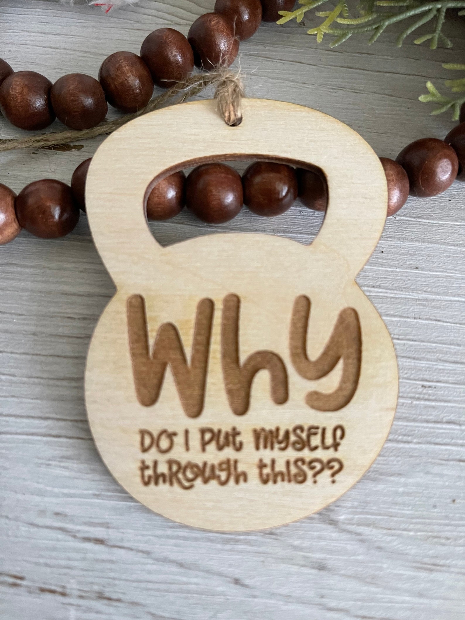Workout Fitness Ornament - Gym Workout Tag Favor Gift Weights Lifting ...