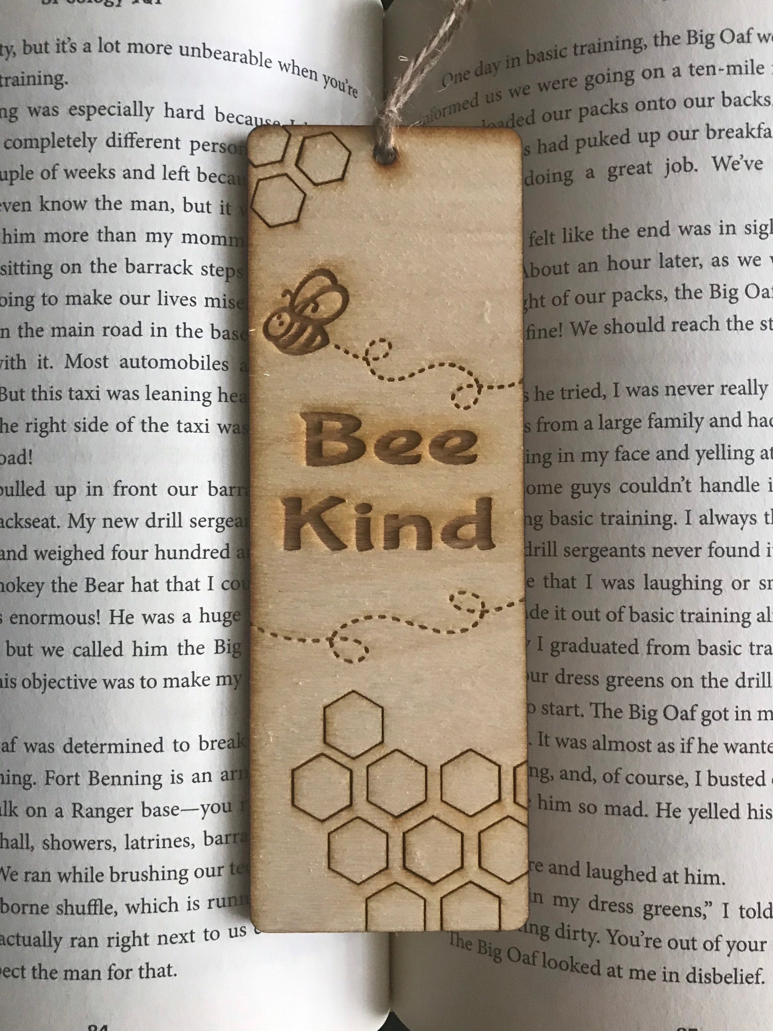 Bee Bookmark Wood Reading Book Library Lover to Bee Kind - Etsy