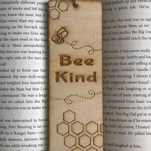 Bee Bookmark - Wood Reading Book Library Lover to Bee Kind - Etsy