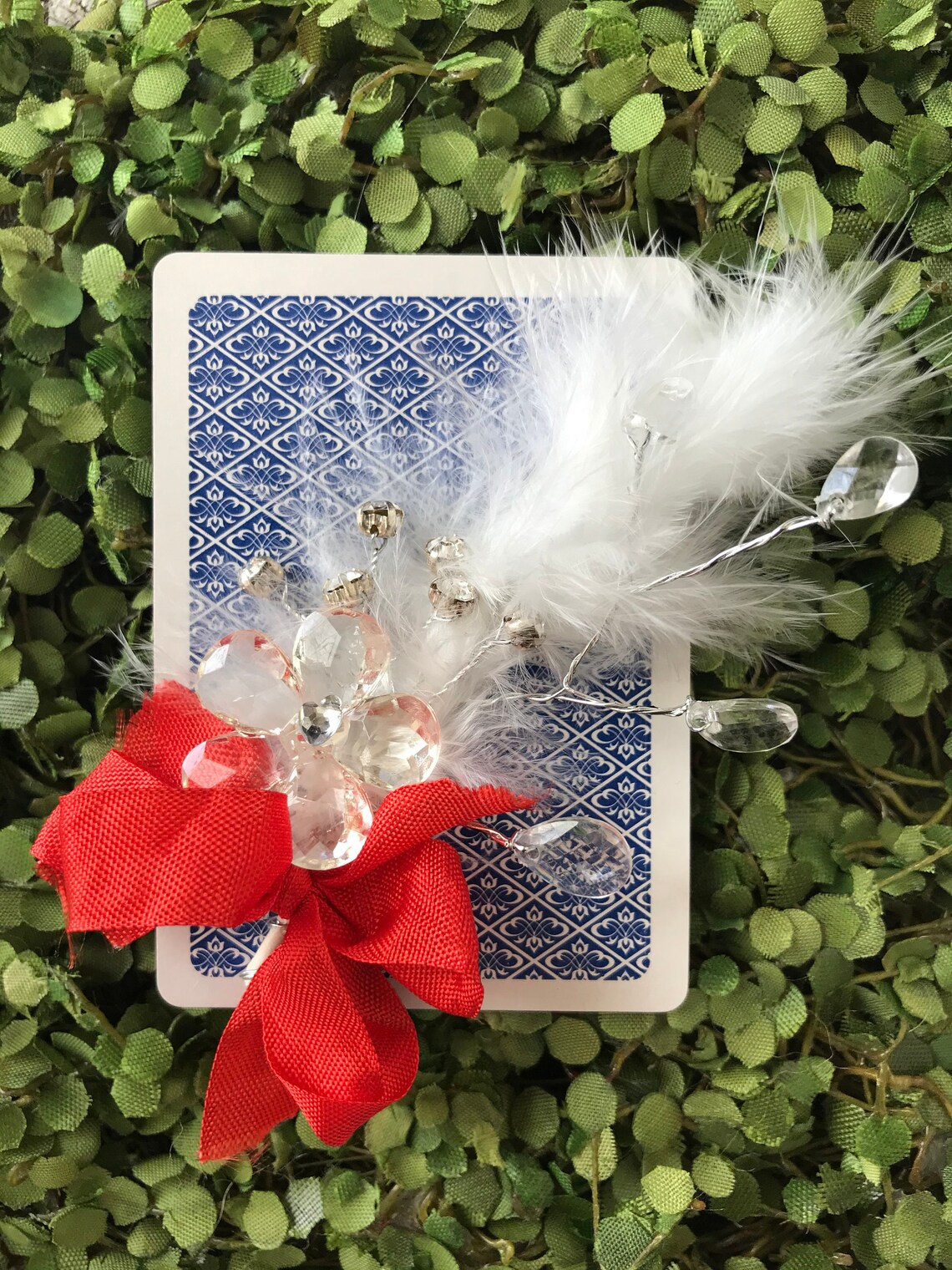 Poker Card Boutonniere - Wedding, Prom, Sweet 16, Casino Night, Poker ...