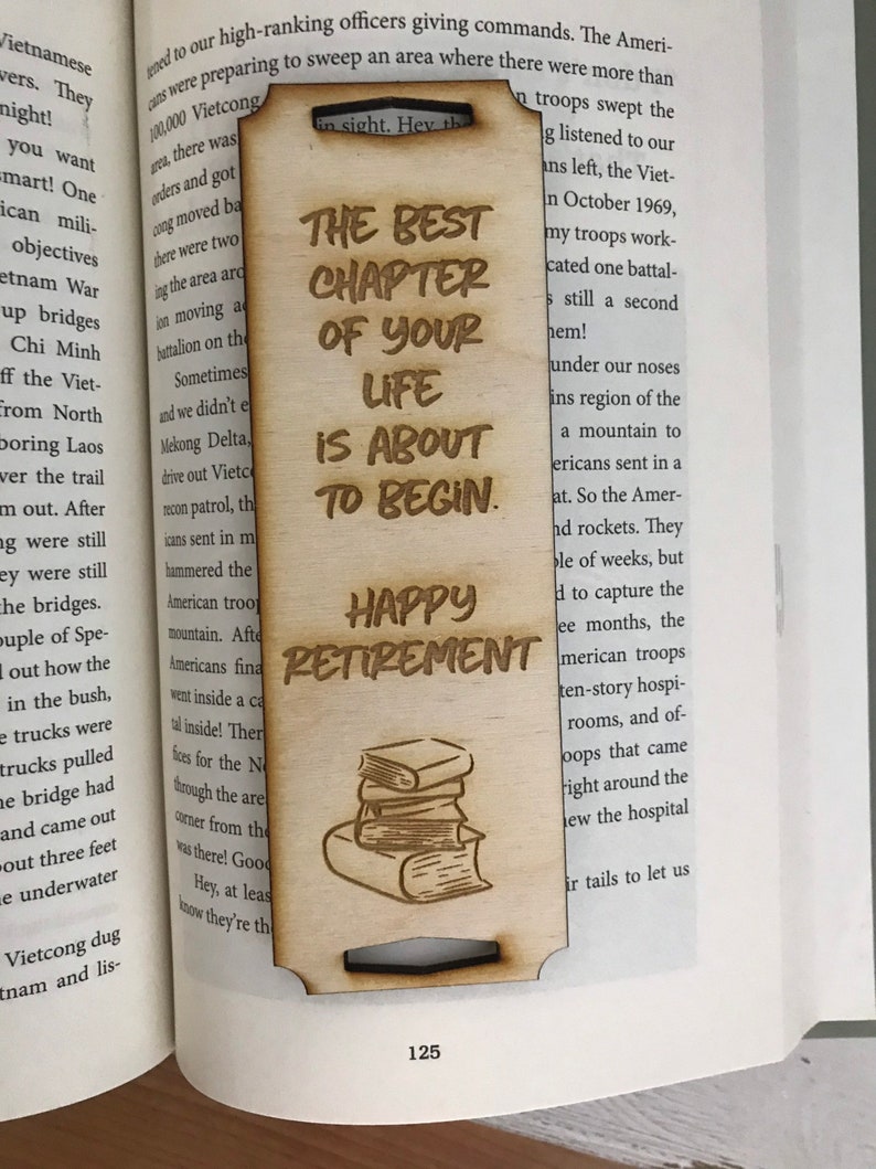 Retirement Bookmark Friend Coworker Farewell Good Luck - Etsy