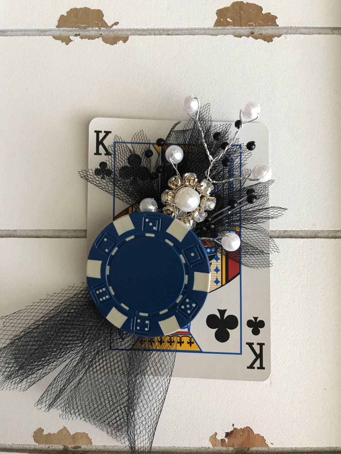 Poker Card Boutonniere - Wedding, Prom, Sweet 16, Casino Night, Poker ...