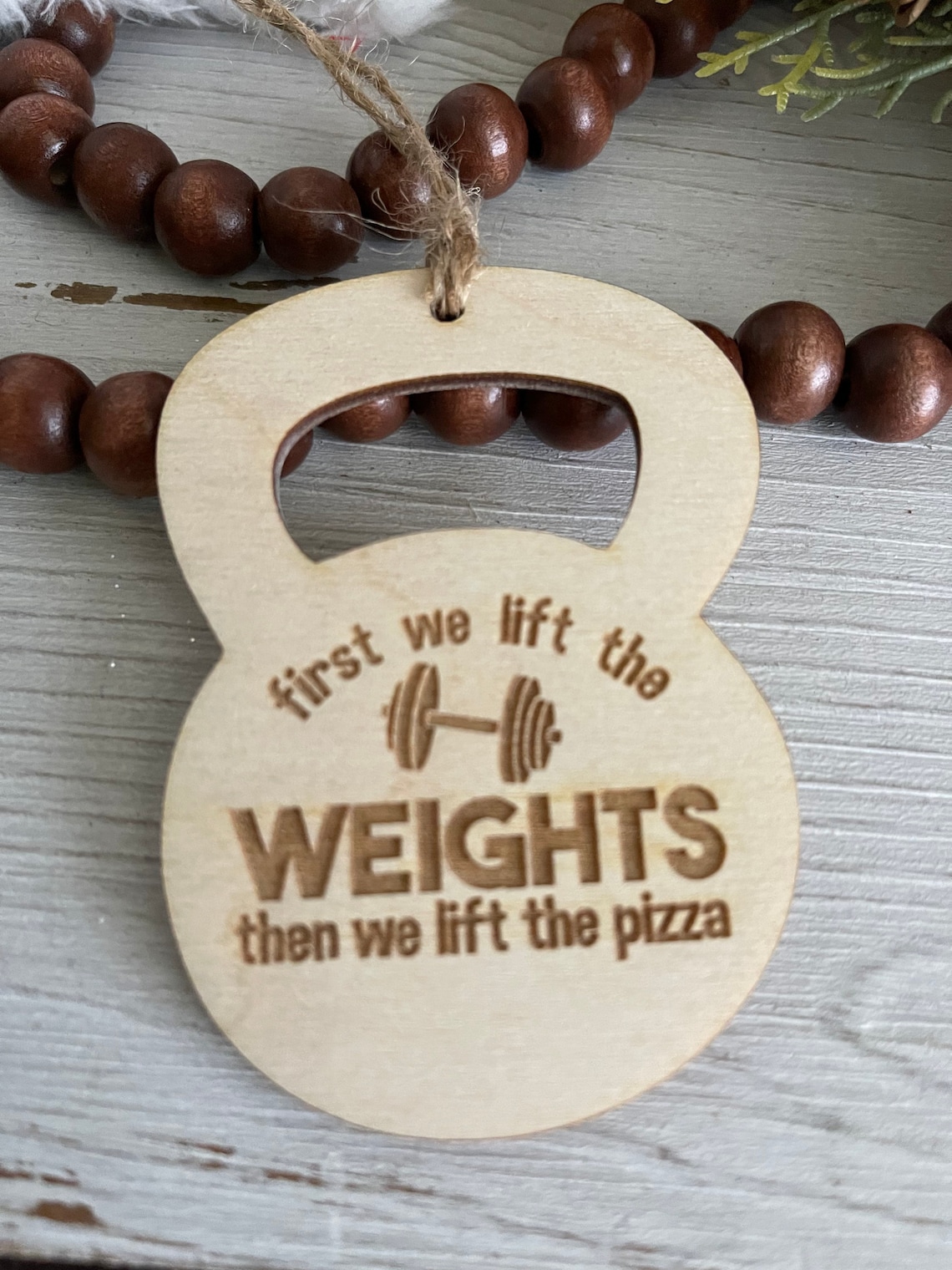 Workout Fitness Ornament - Gym Workout Tag Favor Gift Weights Lifting ...