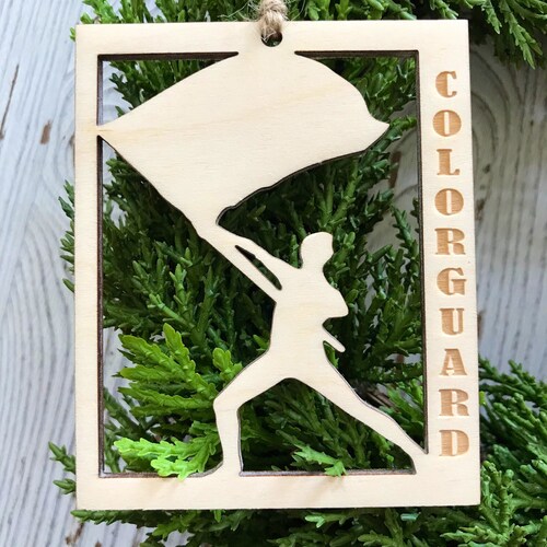 Female Color Guard Personalized Christmas Ornament - Etsy