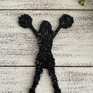 Cheer Wood Cutouts - Glitter Version 4 Inch High School Homecoming Mum ...