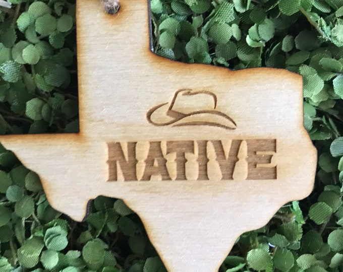 Texas Ornament - Native Texan - Etsy