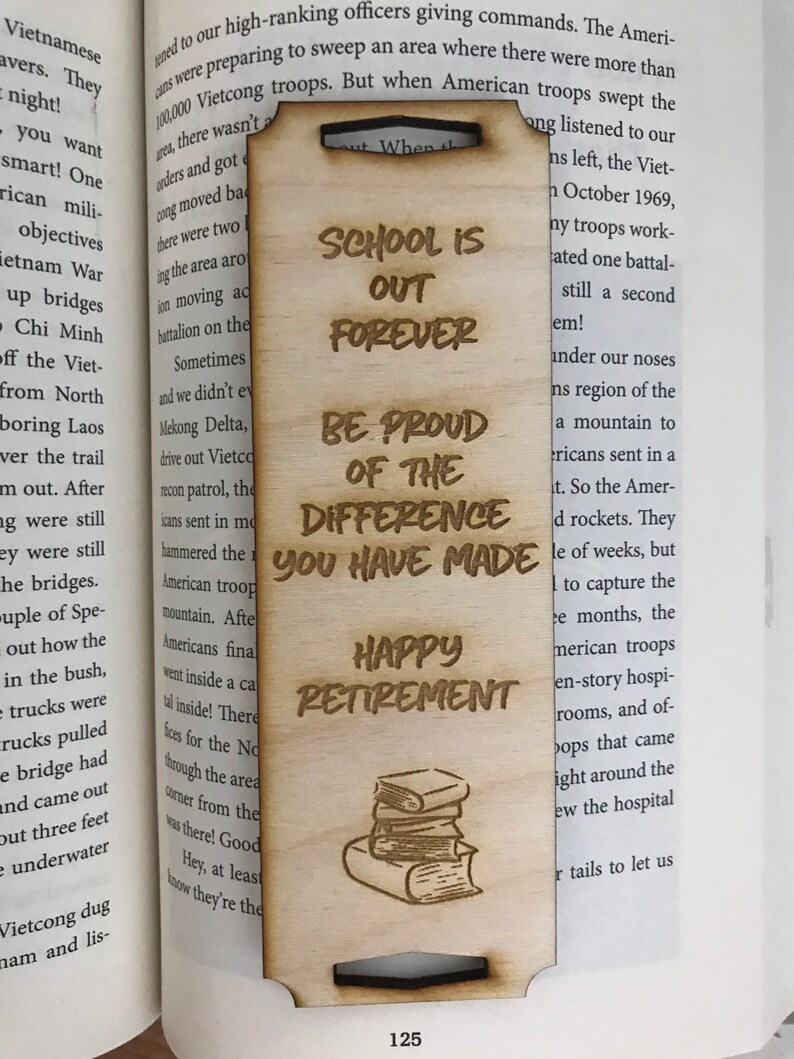 Retirement Bookmark Friend Coworker Farewell Good Luck - Etsy