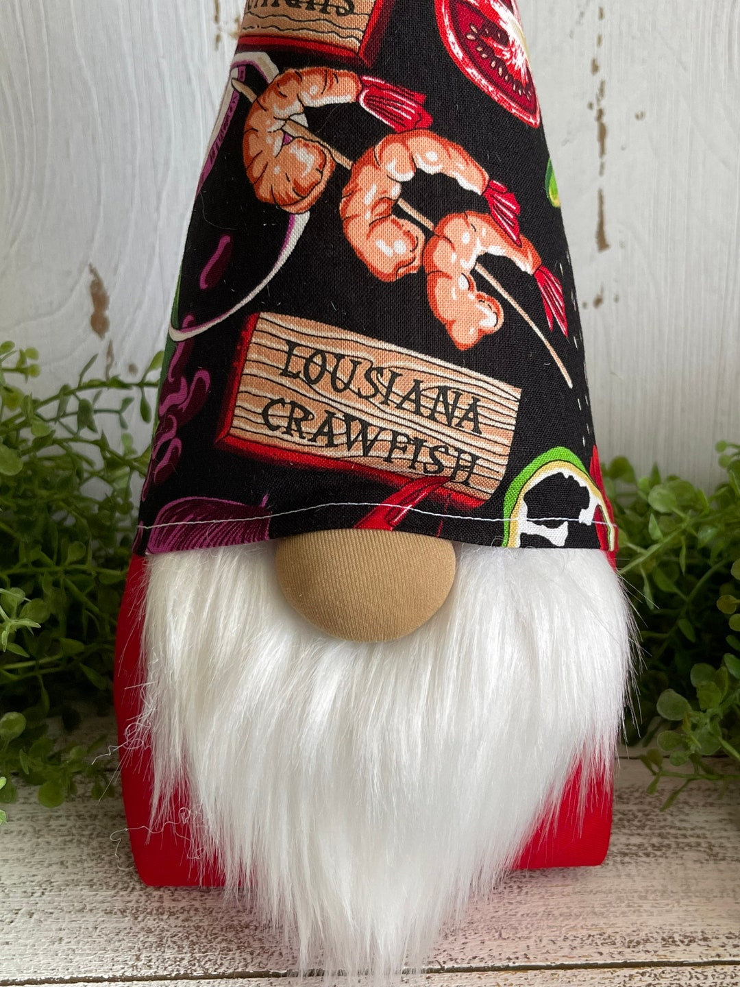 Crawfish Gnome - Louisiana Shrimp Cajun Kitchen Dining Decor Tiered ...