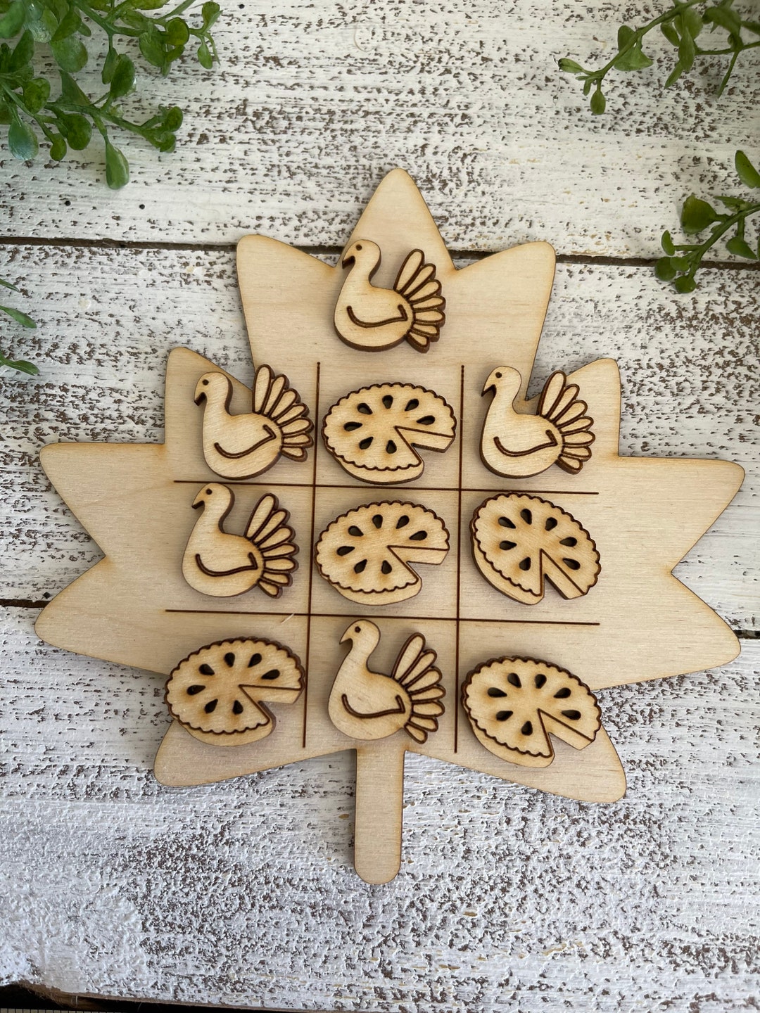 Thanksgiving Tic Tac Toe Game DIY - Diy Gift Present Game Room Night ...