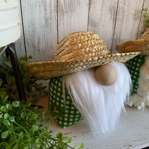 Farmer Gnome Set of 2 - Rancher Farmhouse Barn Harvest Cowboy Farming ...