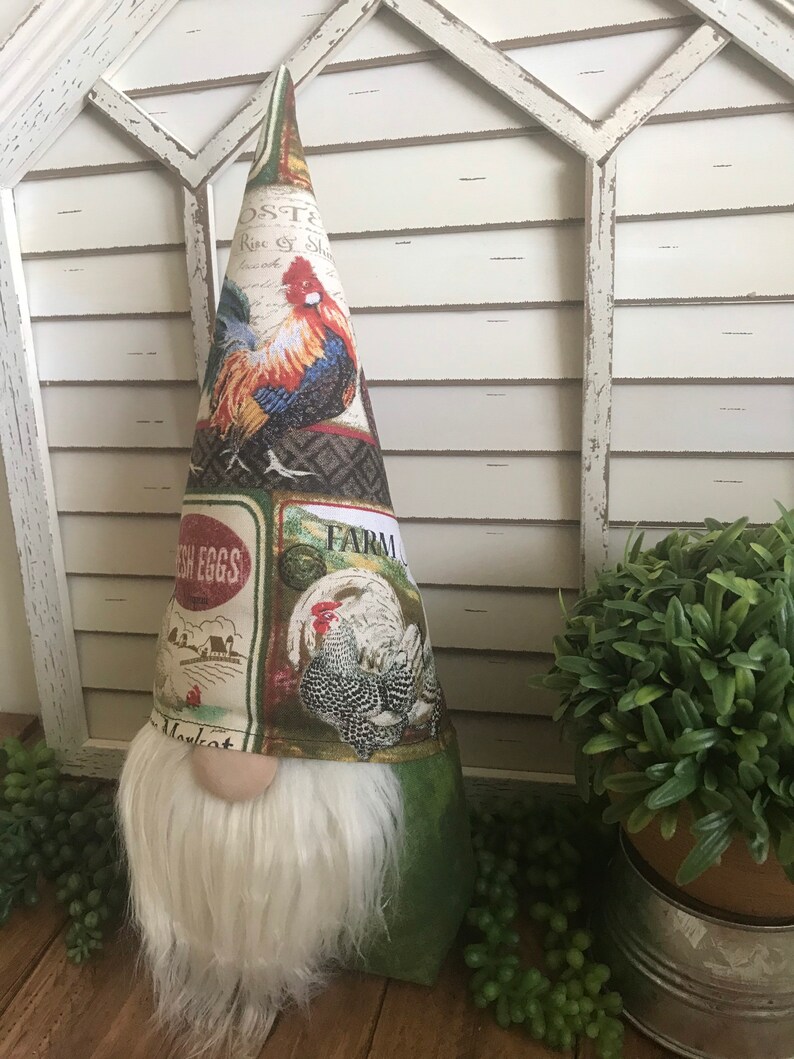 Farmhouse Gnome Kitchen Dining Decor Fall Autumn Rooster - Etsy