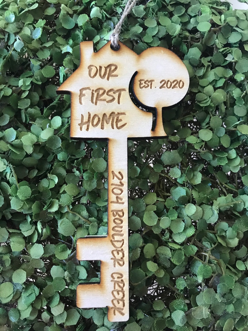 Our First Home Key Ornament New Home Realtor Gift Real - Etsy