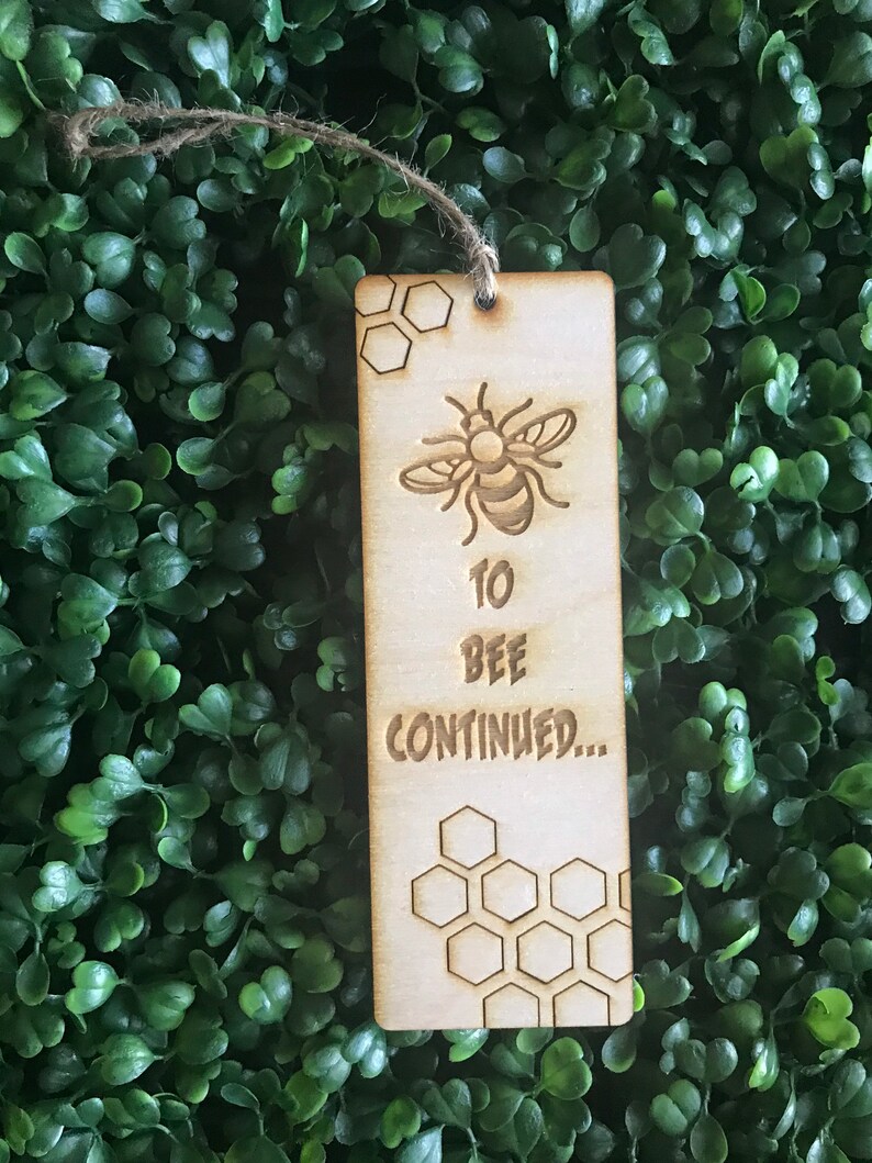 Bee Bookmark Wood Reading Book Library Lover to Bee - Etsy