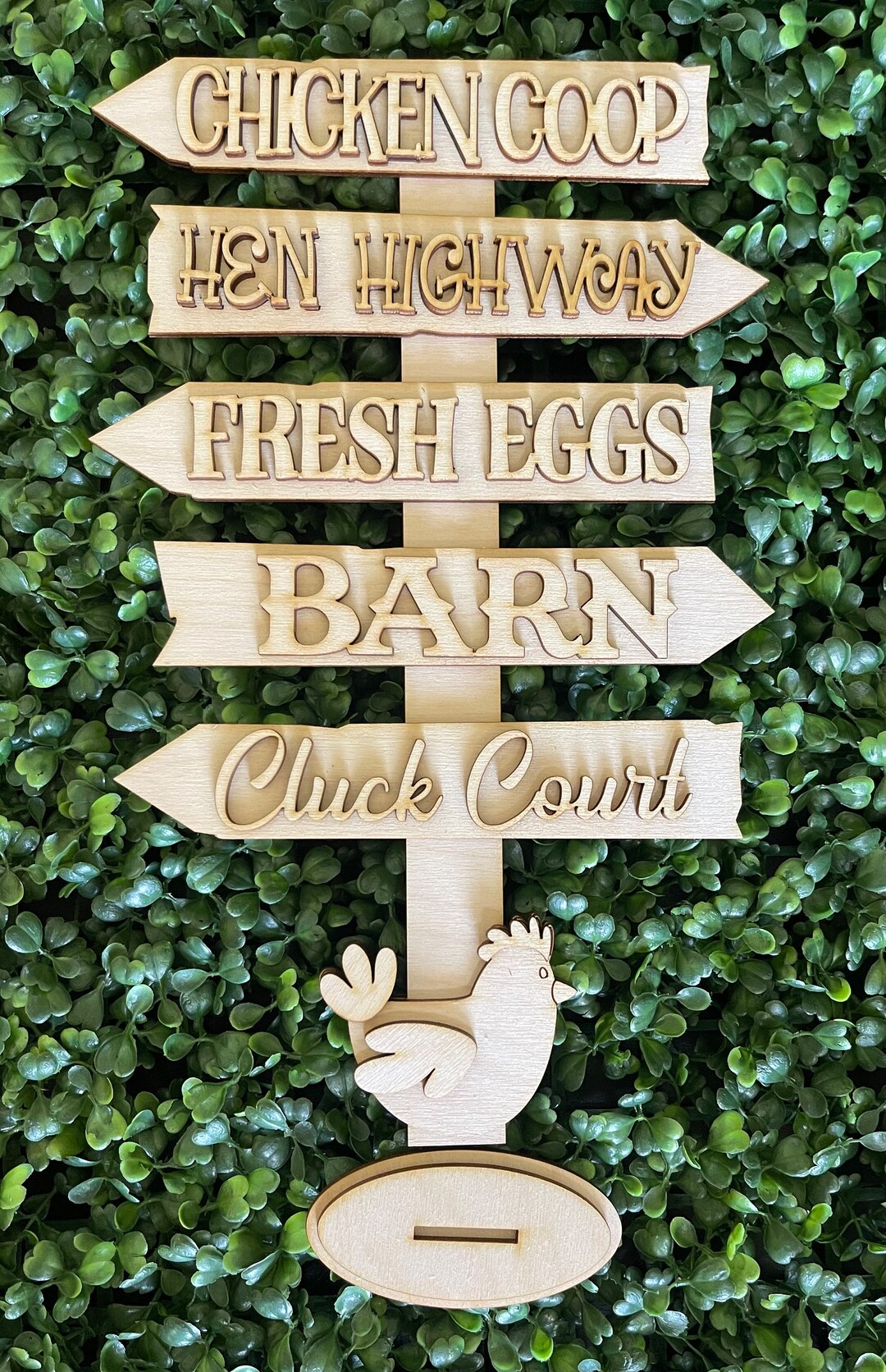 Chicken Street DIY Wood Sign - Hen Barn Coop Eggs Hay Highway ...