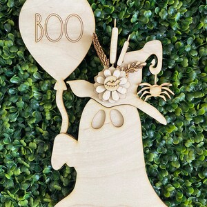 DIY Halloween Wood Sign - Ghost Boo Witch Hat Whimsy Colorful October ...