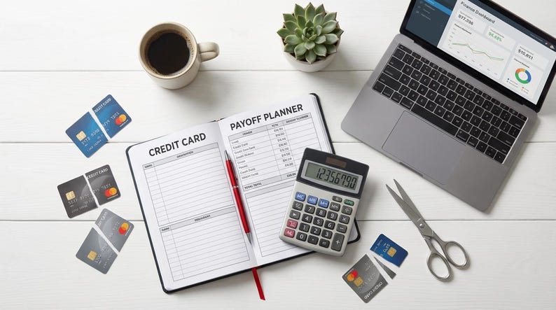 Credit Card Payoff Planner | Debt Tracker Printable | Payment Log - Etsy