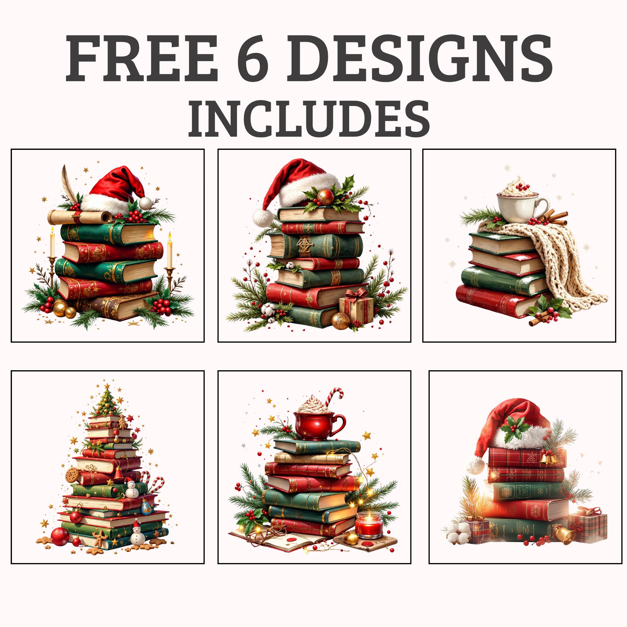 Christmas Book PNG – Holiday Aesthetic Design for Book Lovers, Cozy ...