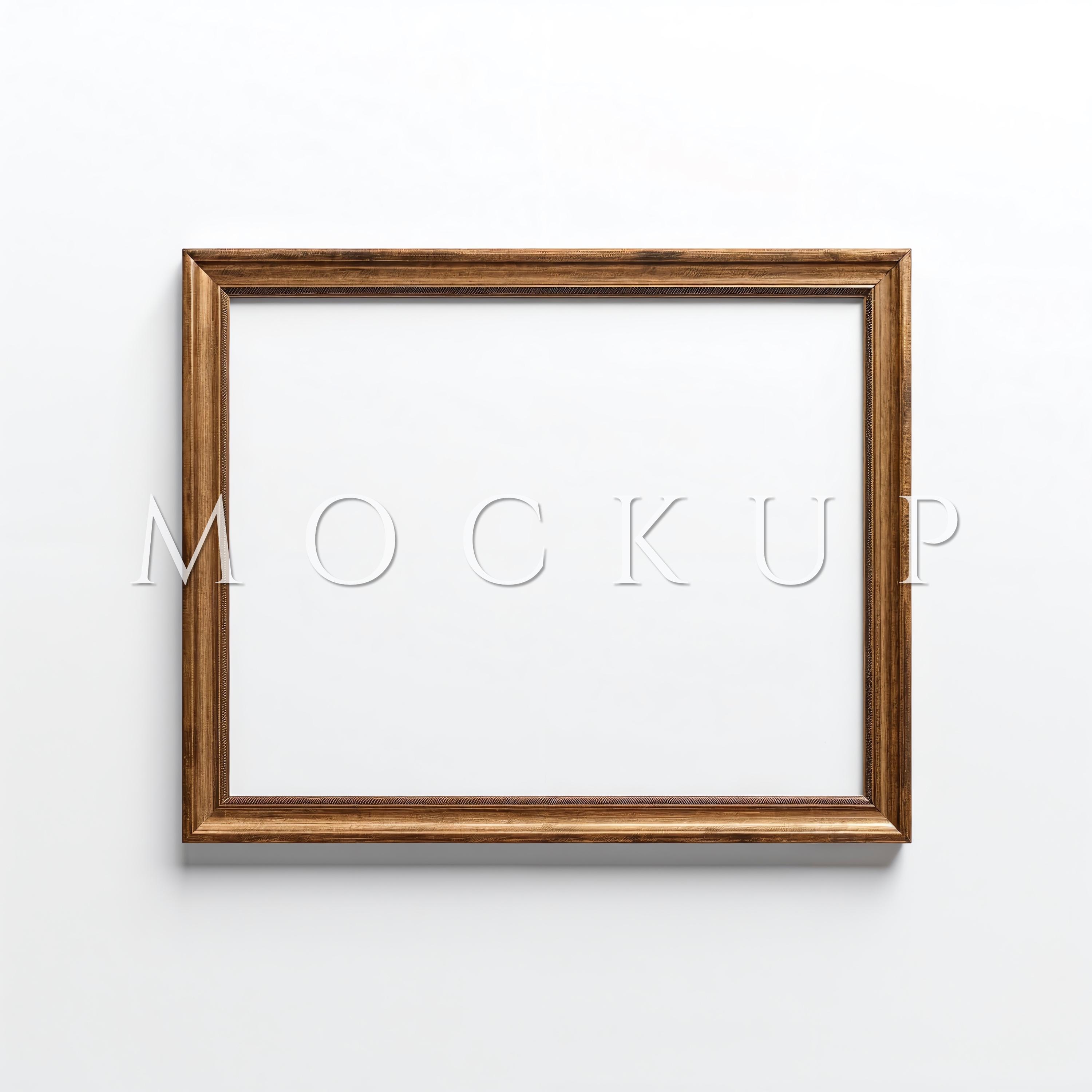 Wood Frame Mockup, Horizontal 5:4, PSD & JPEG Files Included, Photoshop ...