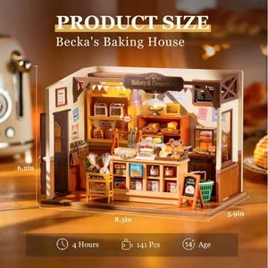 DIY Mini House – Bakery Miniature Kit to Build Yourself - Etsy