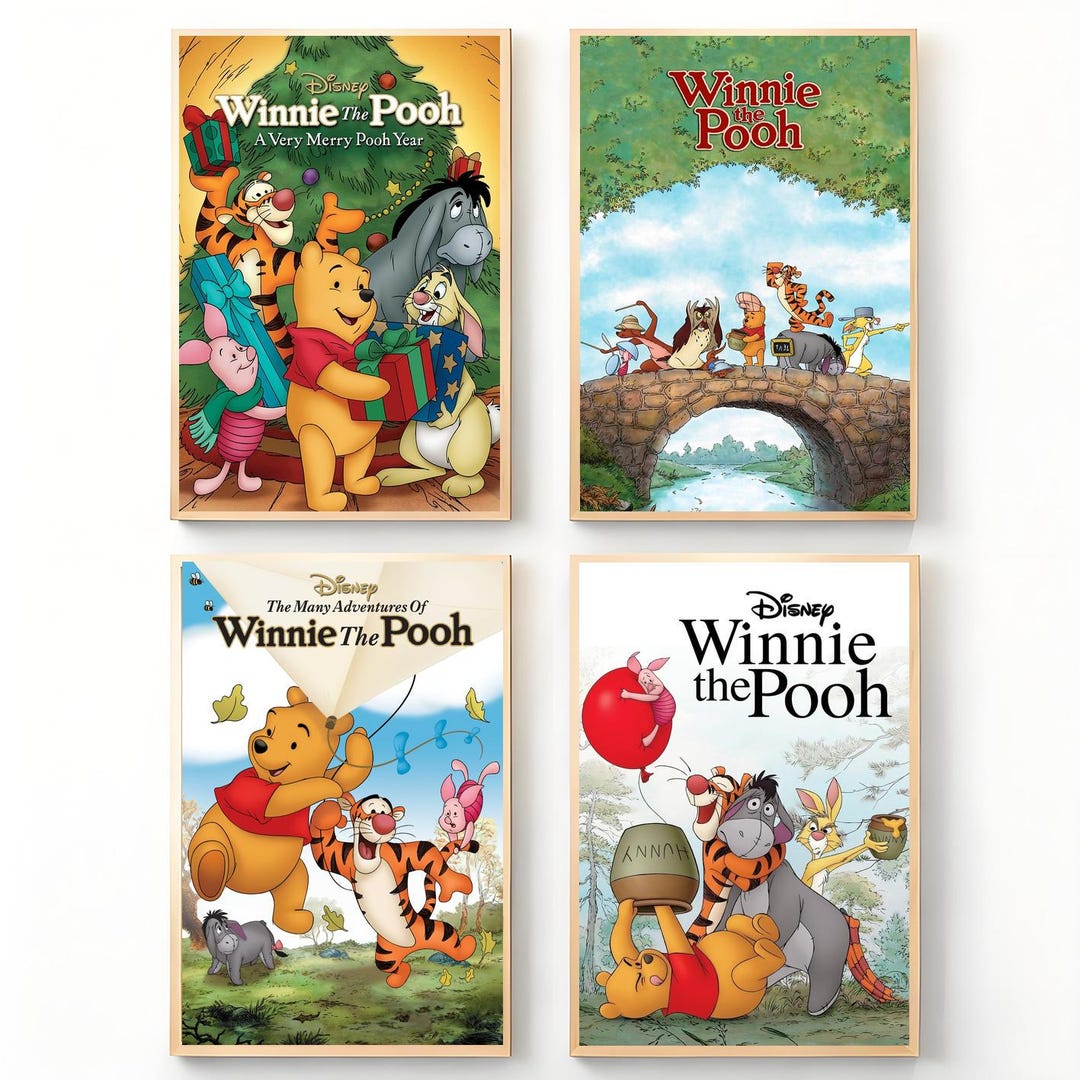 Winnie the Pooh Movie Artistic Canvas Posters – Define Your Space - Etsy