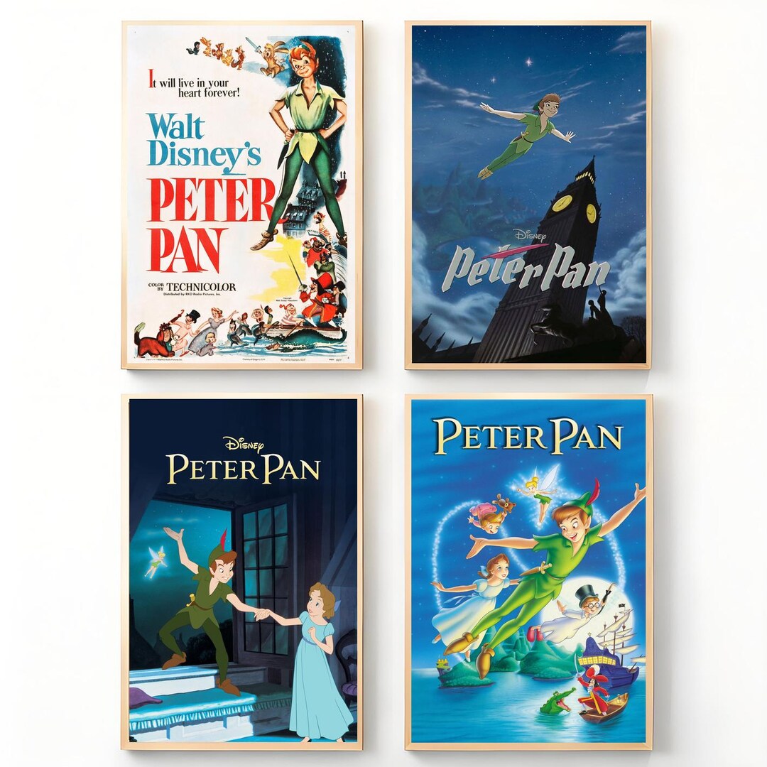 Peter Pan Movie Artistic Canvas Posters – Define Your Space - Etsy