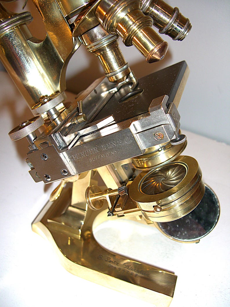1892 Ernst Leitz Wetzlar Antique Vintage Microscope 133 Years Old ...