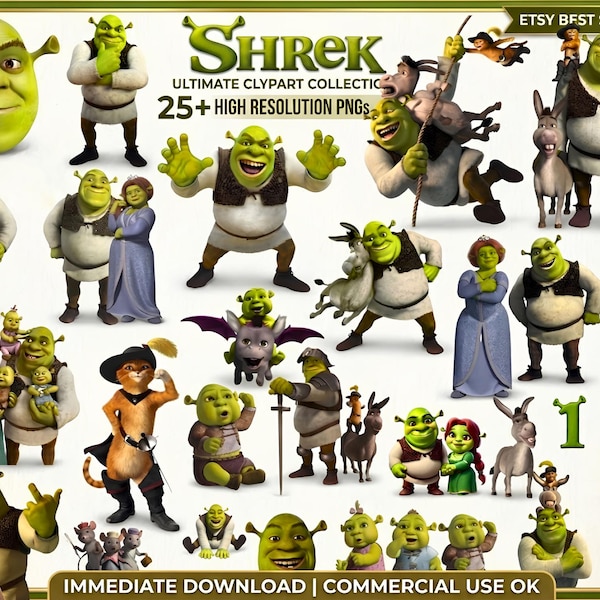 Shrek Babies - Etsy UK
