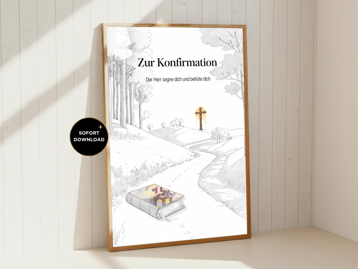Life Path Money Gift Printable for Confirmation | Konfirmation ...