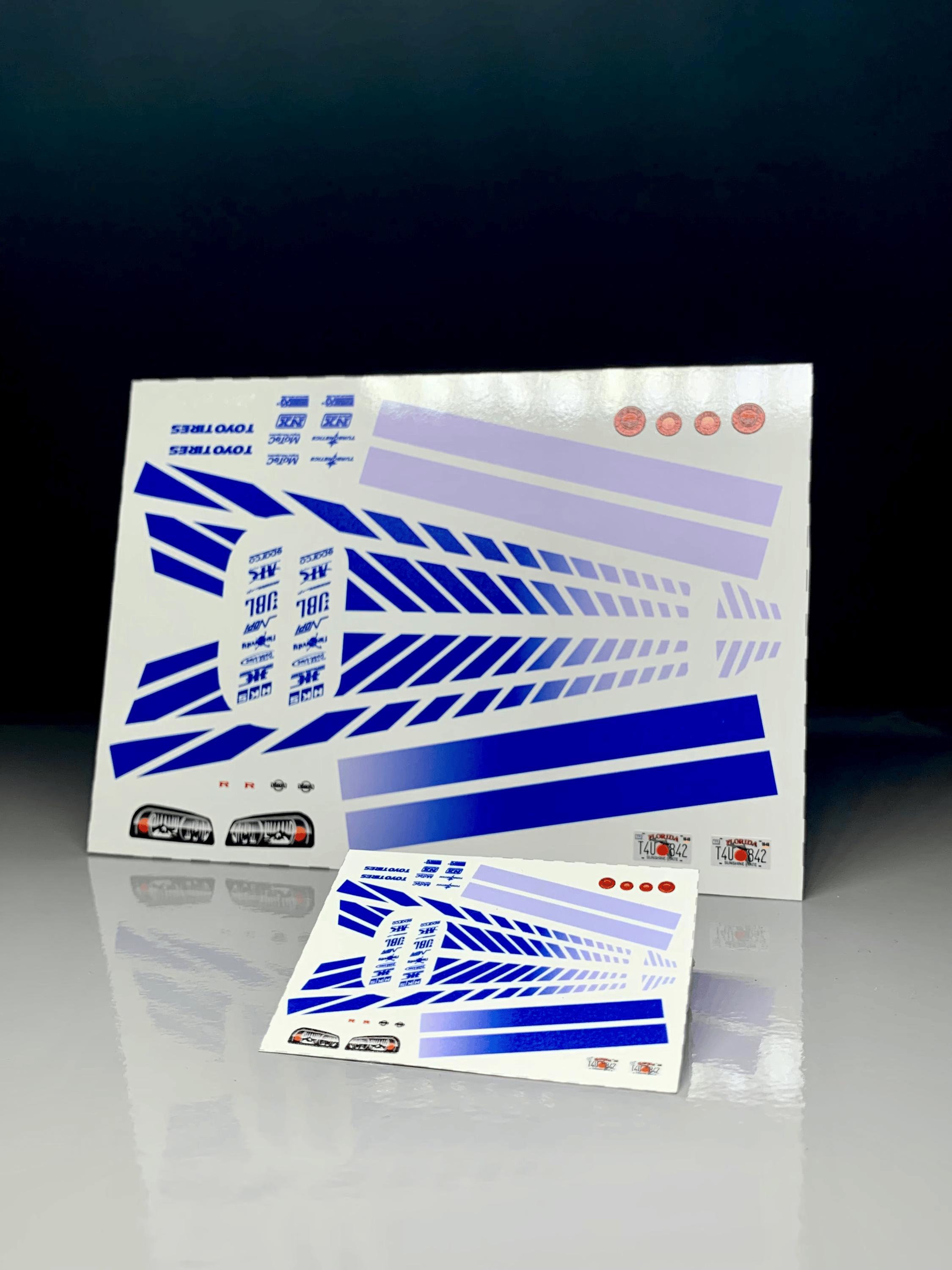 2F2F Brian's Skyline R34 Livery | White Toner Waterslide Decals and ...