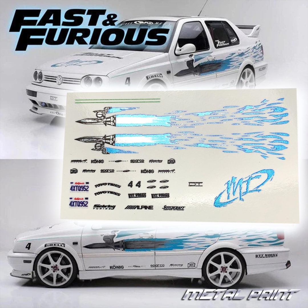 The Fast & the Furious Jessie's Jetta Livery | Waterslide Decals and ...