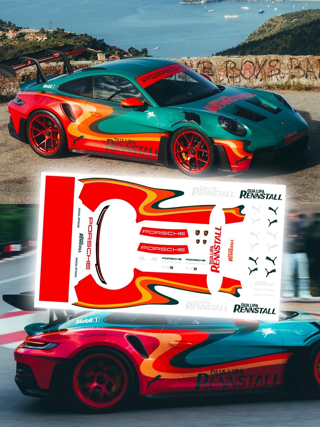1:64 Dua Lipa's Porsche 911 GT3 RS Rennstall Waterslide Decals - Etsy