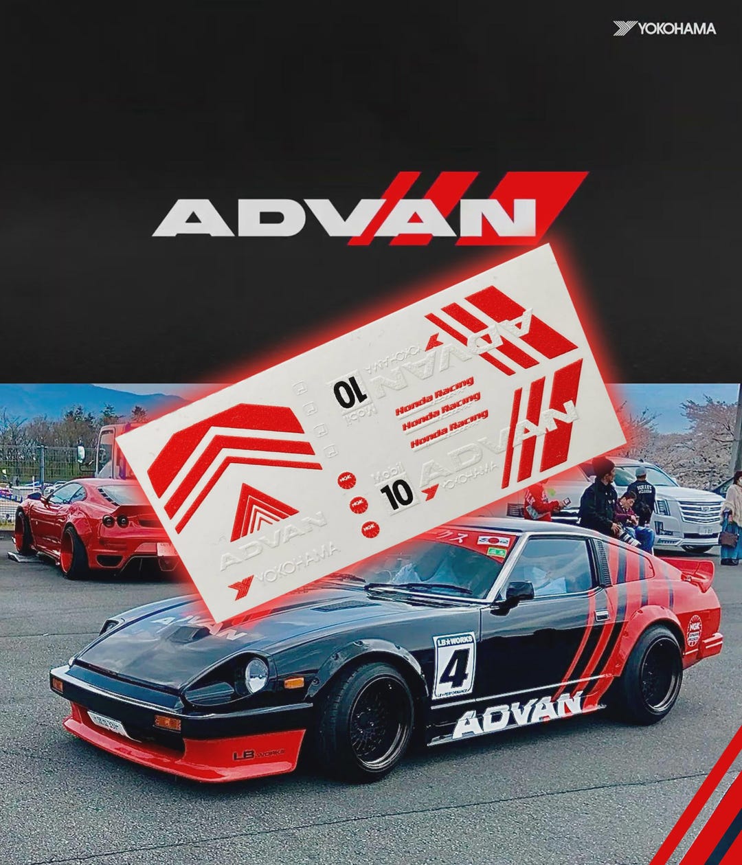 Advan Livery | White Toner Waterslide Decals and Vinyl for 1/64 1/24 ...