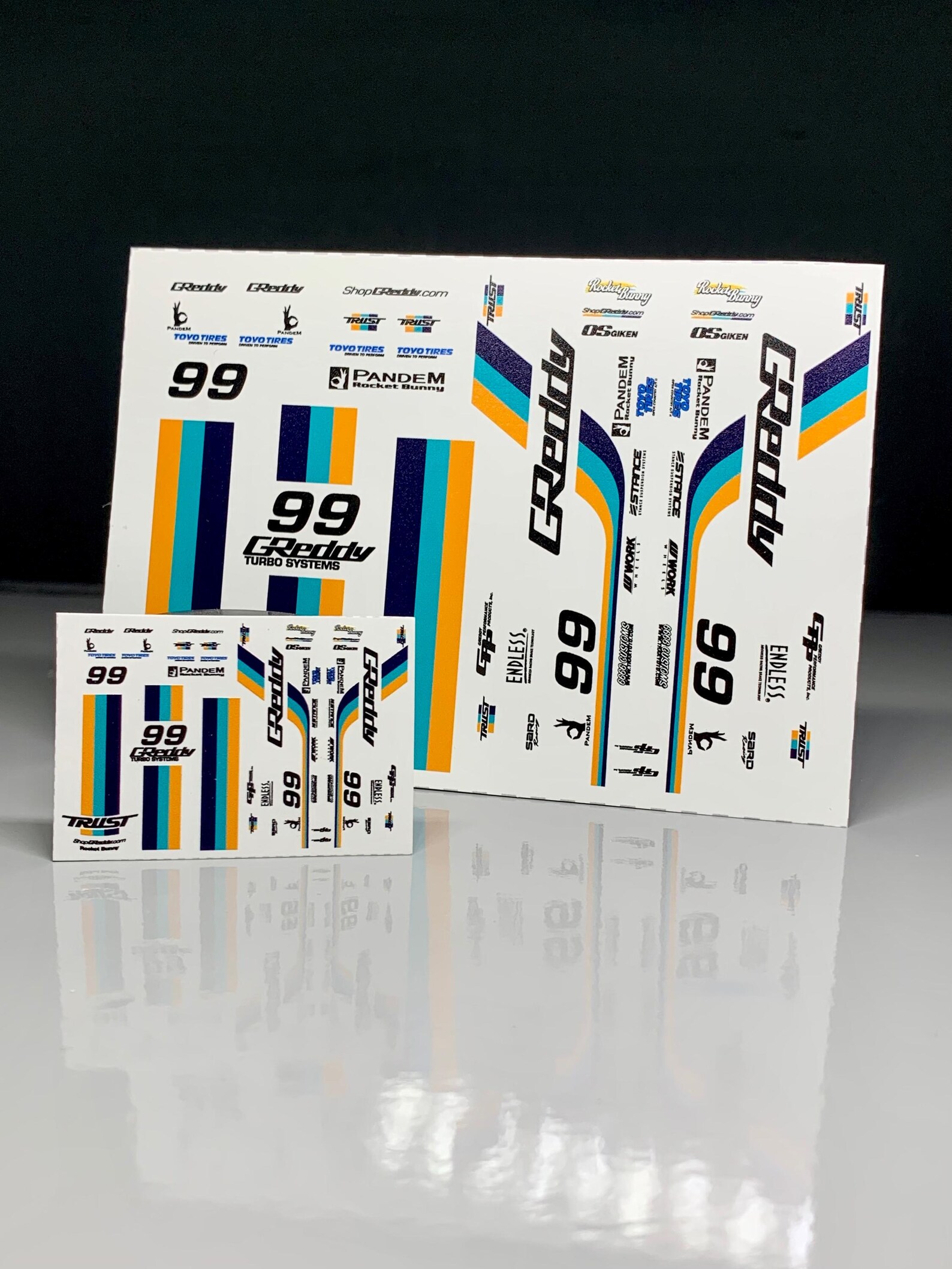 1/64 Greedy Pandem Livery White Toner Waterslide Decals for 1/64 1/24 ...
