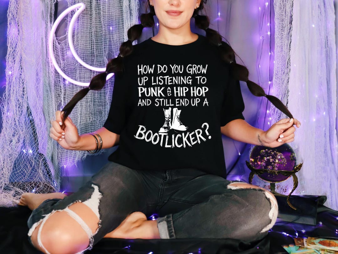 Punk Hip Hop Bootlicker Graphic T-shirt, Anti Authority Protest Gift - Etsy