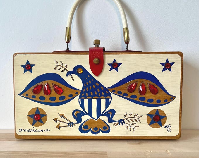 Enid Collins of Texas 1961 “americana” Box Bag - Etsy