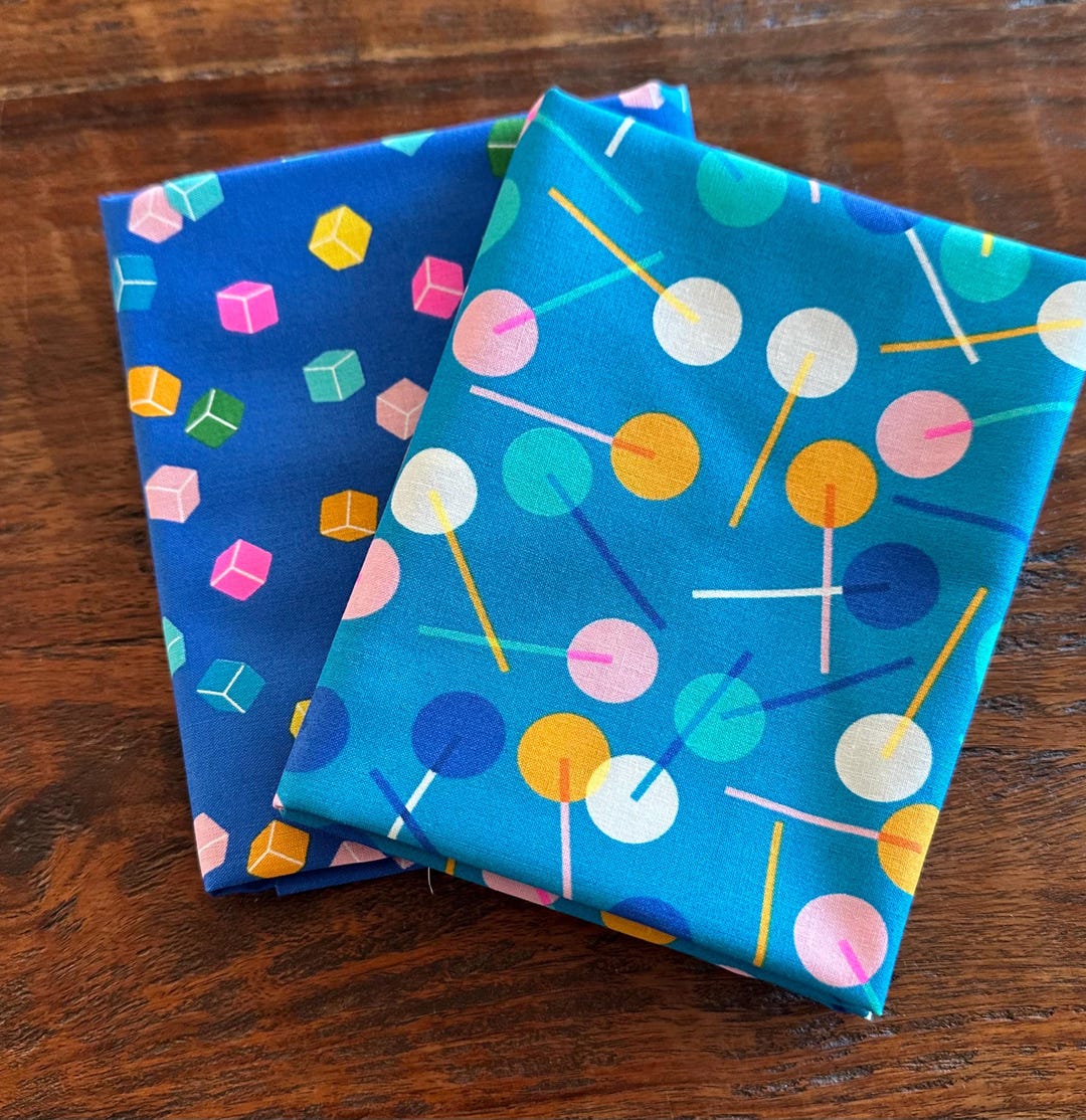 2 Piece Fat Quarter Bundle Eye Candy for Ruby Star Society 100% Cotton ...